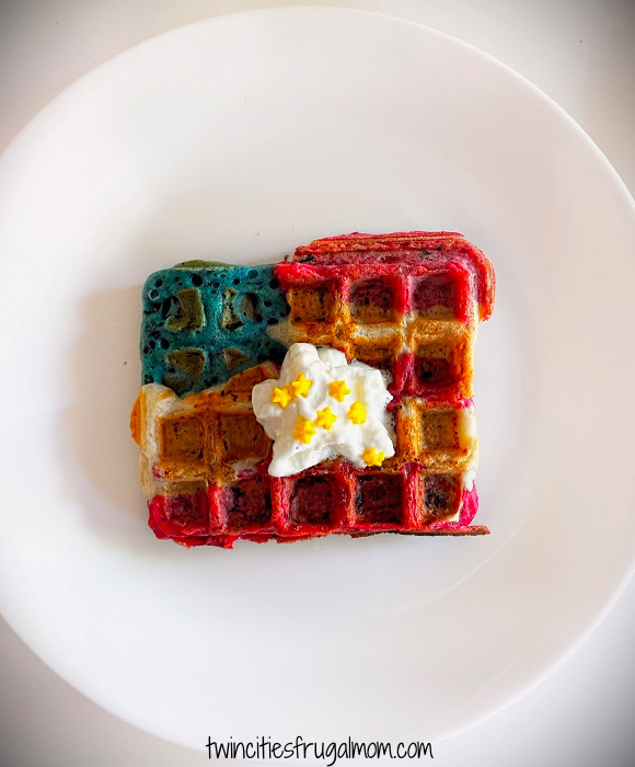 Patriotic Berry Waffles Recipe - Twin Cities Frugal Mom