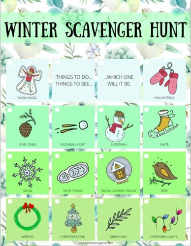 Free Printable Winter Scavenger Hunt - Twin Cities Frugal Mom