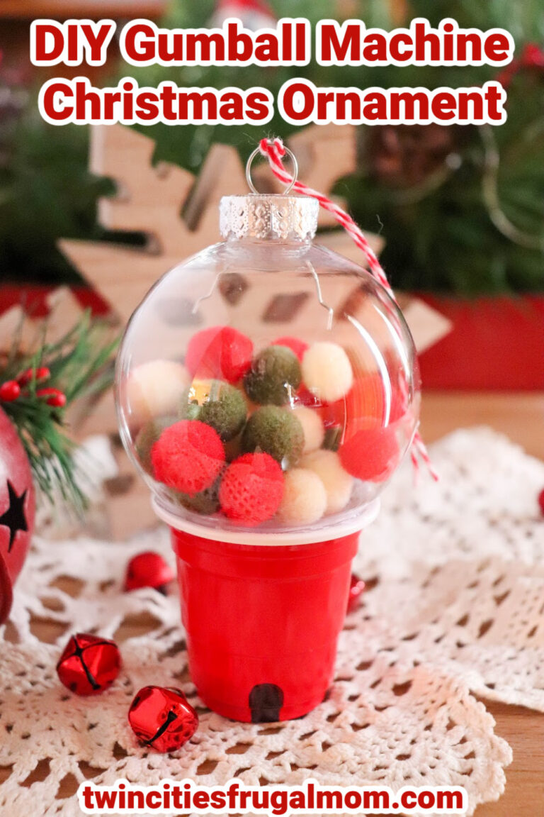 DIY Gumball Machine Christmas Ornament - Twin Cities Frugal Mom