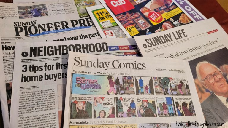 Discounted Newspapers - Twin Cities Frugal Mom