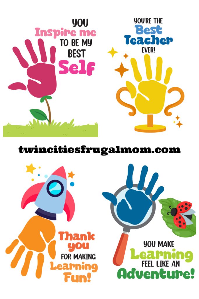 Free Printable Teacher Appreciation Handprint Crafts - Twin Cities ...